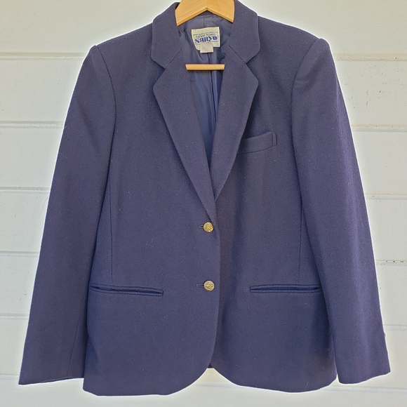 Fashion House Sanyo | Jackets & Coats | Vintage Wool Two Button Blazer ...